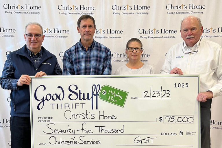 Good Stuff Thrift Makes Generous Donation to Christ’s Home Over ...